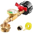 Amazon.com : UJW Propane Refill Adapter with Valve and Gauge,Fill 1 lb Bottles from 20 lb Tank ...