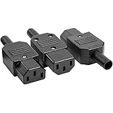 Amazon.com: JSADZKJ IEC C13 Power Plug Connector C13 Female Plug Rewirable Power Adapter ...
