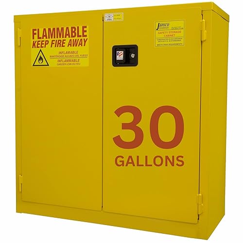 Jamco 30 Gallon Flammable Safety Cabinet, Steel Flammable Storage ...