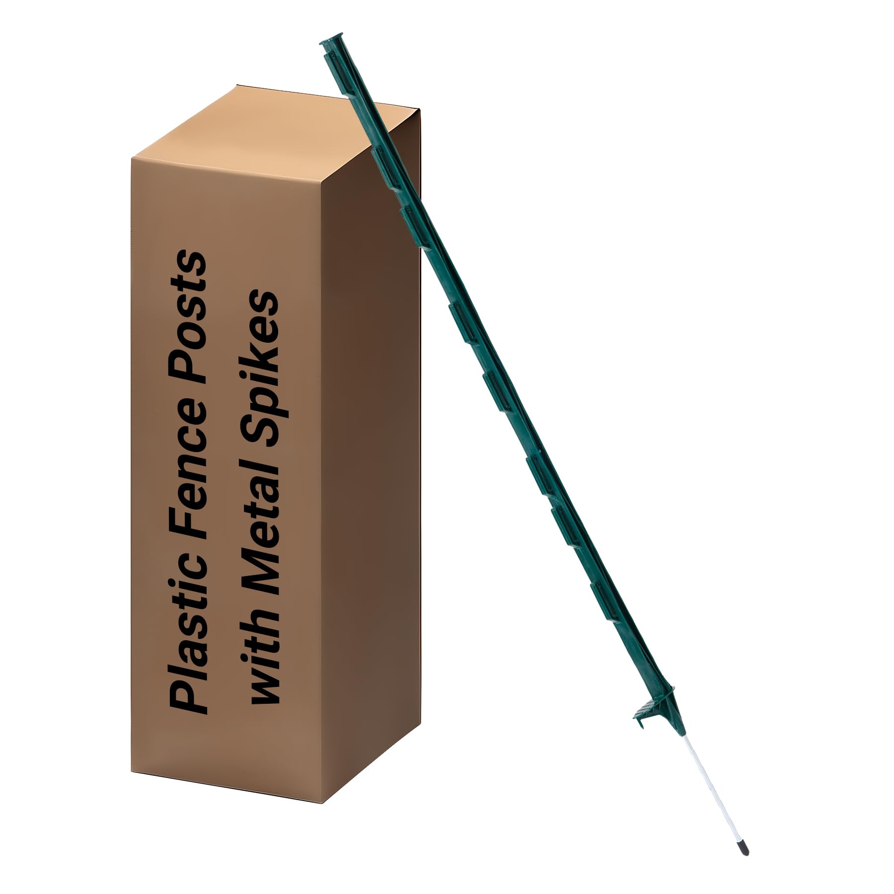 Toriexon Electric Fence Posts 50 PCS, 48 inch Step in Fence Post, Green ...