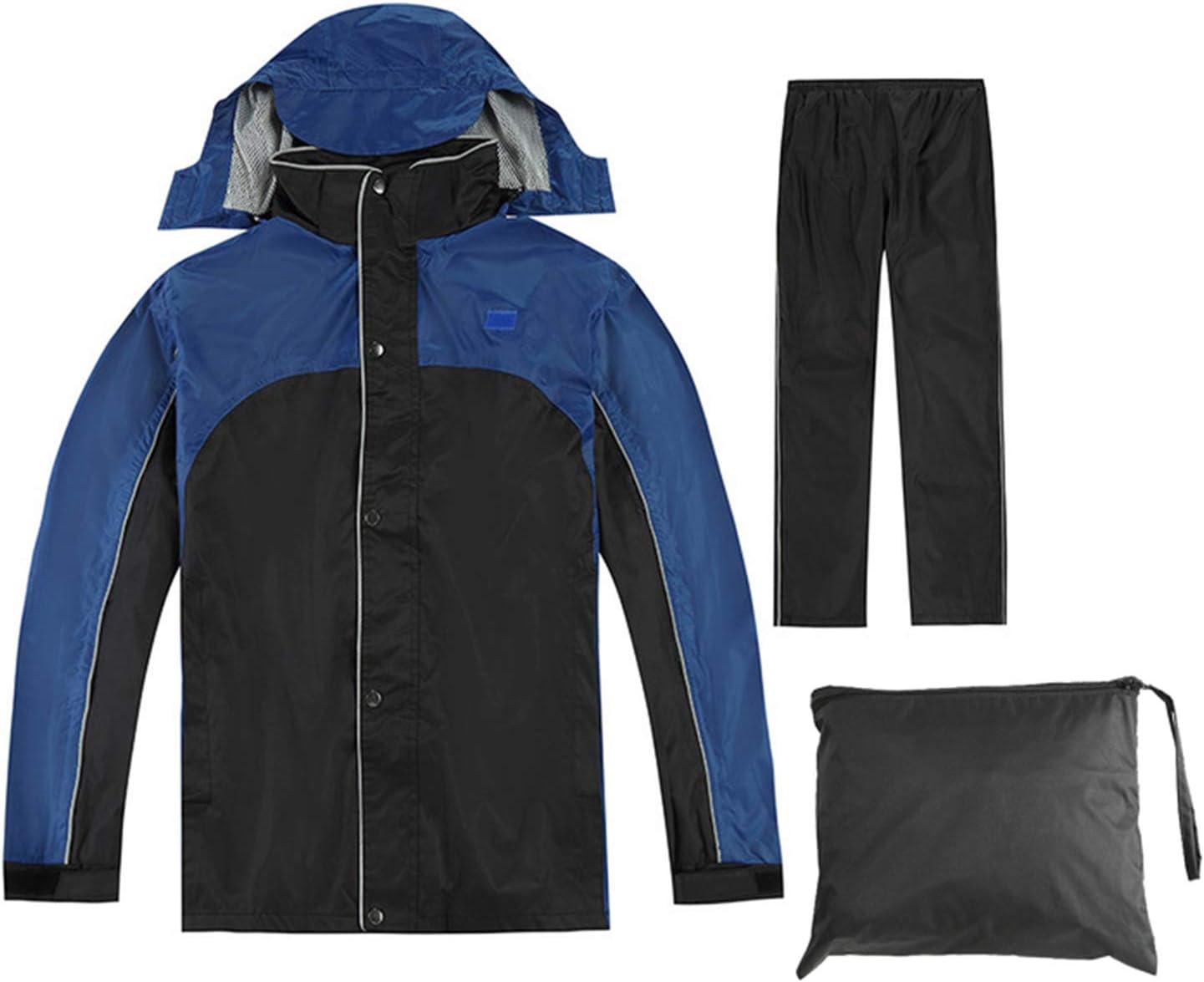 Breathable Rain Suit Hooded Coats Jacket And Pants Waterproof Rain Gear ...