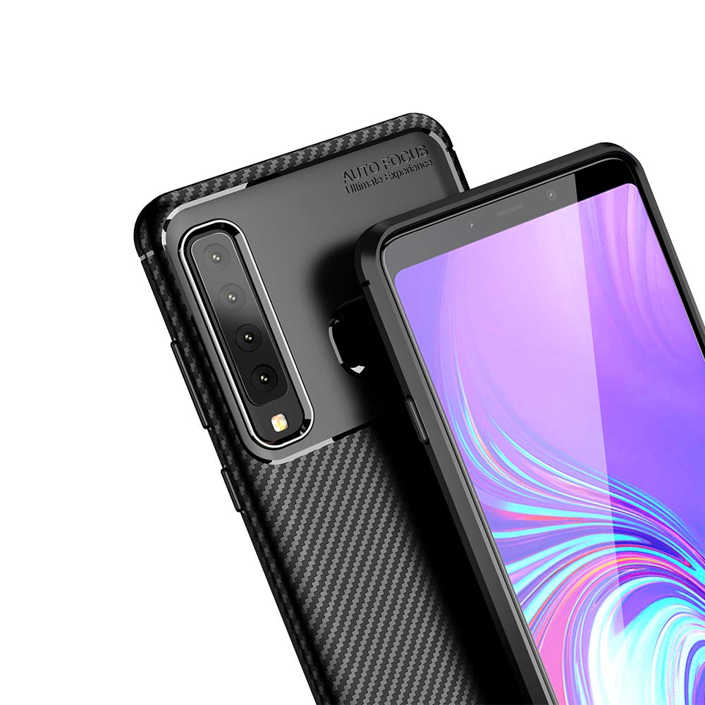 Für Samsung Galaxy A9 (2018) Handyhülle Brushed Case Schwarz Schutz ...