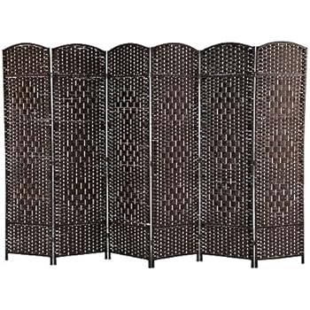 Amazon.com: Rose Home Fashion RHF 6 Panel 5.6 Ft Tall Wood Room Divider ...