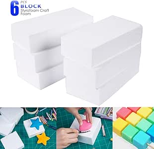 Amazon.com: ACTENLY Craft Foam Block (6 Pack) Rectangle Polystyrene ...