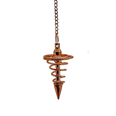 Mua Healing Metal Pendulums for Divination, Rose Gold Spiral Coil Open ...