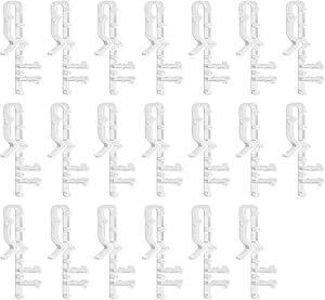 Amazon.com: YuShun Plastic Valance Clips 20Pcs,Hidden Faux Wood Blind ...