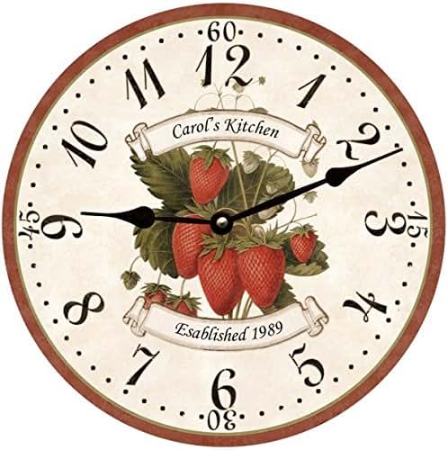 Amazon.com: Personalized Strawberry Clock: Handmade