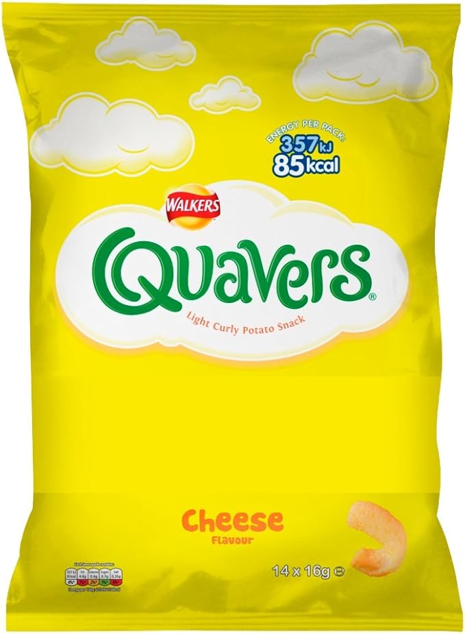 Walkers Quavers Cheese Multipack Snacks, 14x16g: Amazon.co.uk: Grocery