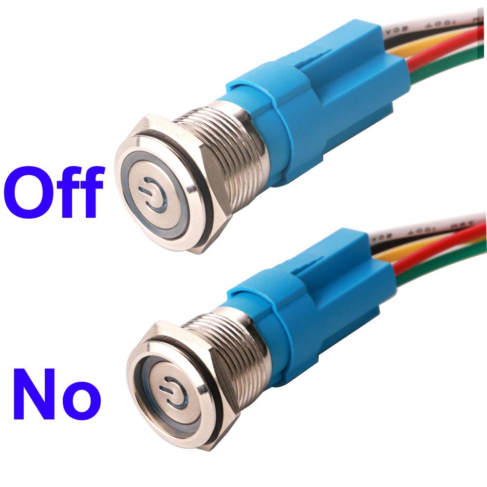 Controls & Indicators ARTGEAR 0.63/16mm Stainless Steel Latching Push ...