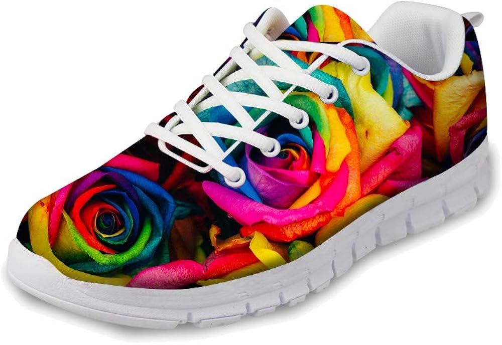 Flowerwalk Women's Shoes Lace-Up Sneaker Lightweight Breathable ...