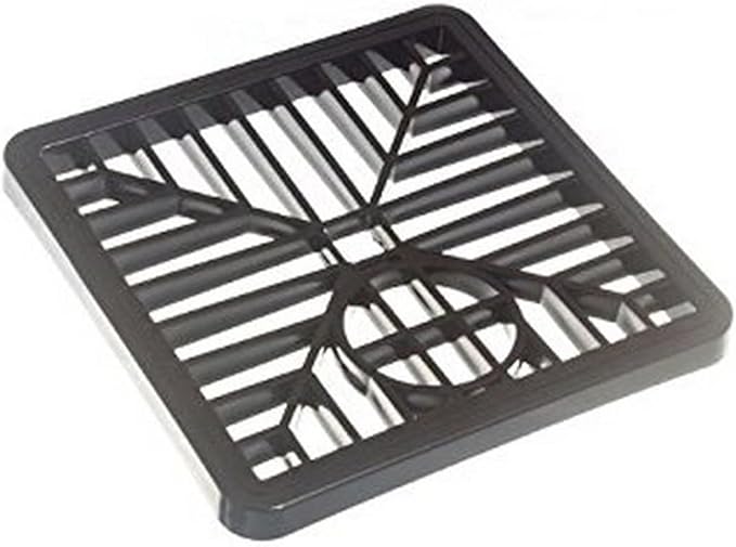 Stadium BLACK PLASTIC SQUARE DRAIN GULLEY GRID COVER 150MM 6 INCH ...