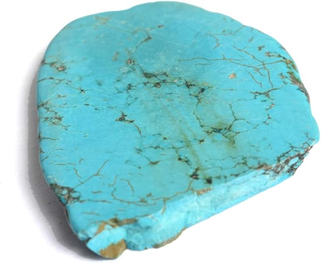 Amazon.com: Genuine Rough Blue Turquoise Slab 136.00 Ct Natural Uncut ...