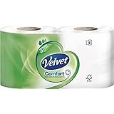 Triple Quilted Velvet Toilet Tissue Roll White 40 Roll per pack: Amazon ...