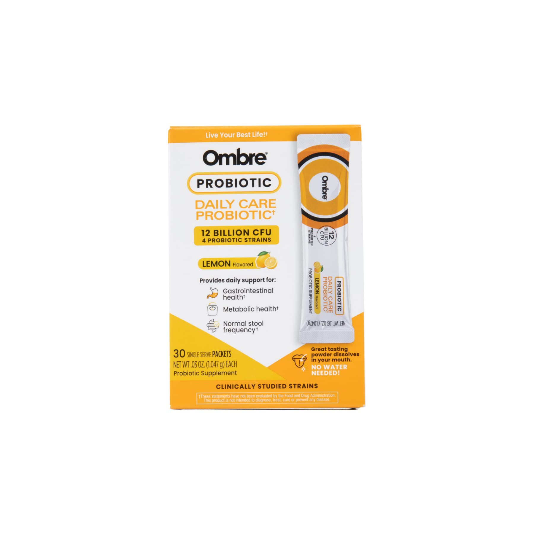 Ombre Daily Care Probiotic Powder - Prebiotics and Probiotics for Women ...