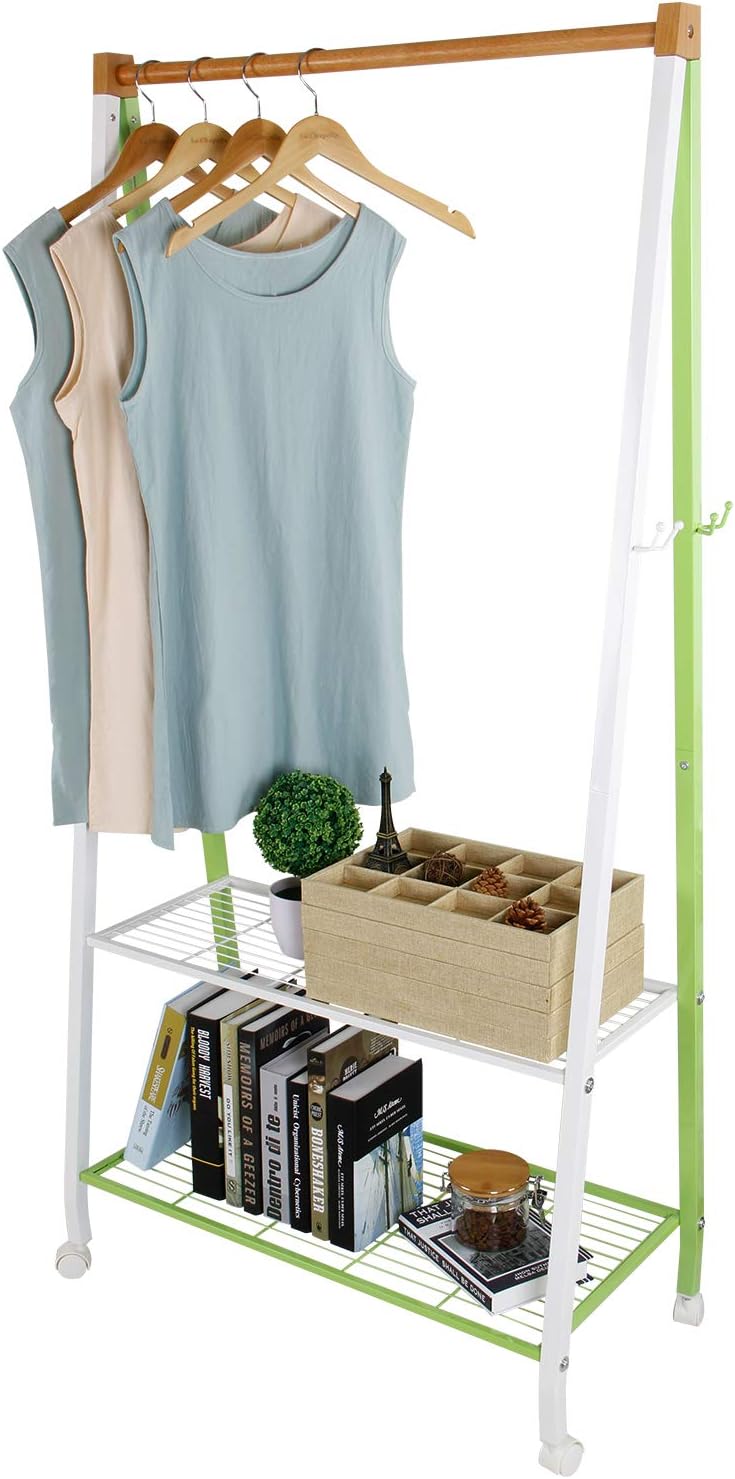 Lifewit Perchero Barra para Colgar Ropa con Ruedas en Acero al Carbono ...