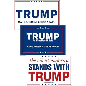 Amazon.com: Donald Trump 2016 Campaign Poster Signs Set of Three ...