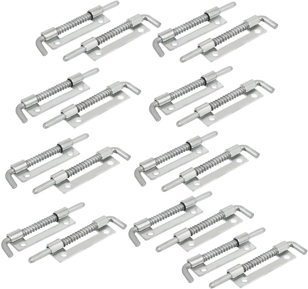 uxcell® 90mmx19mmx9.5mm Iron Zinc Plated Left Hand Spring Loaded Barrel ...