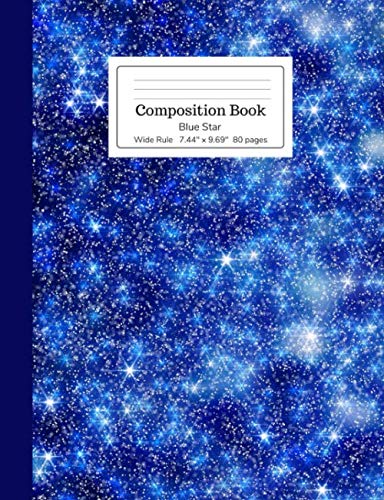 Composition Book Blue Star Wide Rule (Starchild Composition Books ...