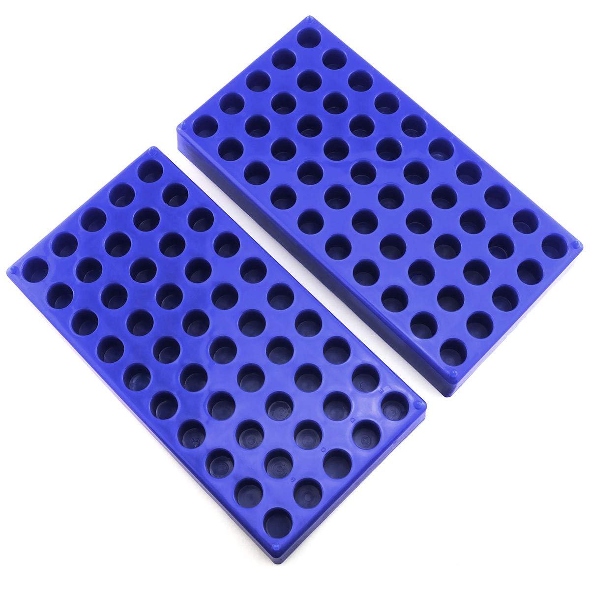 Buy E-outstanding Vial Rack 2PCS 190x100x25mm Blue Stackable Tube Rack ...