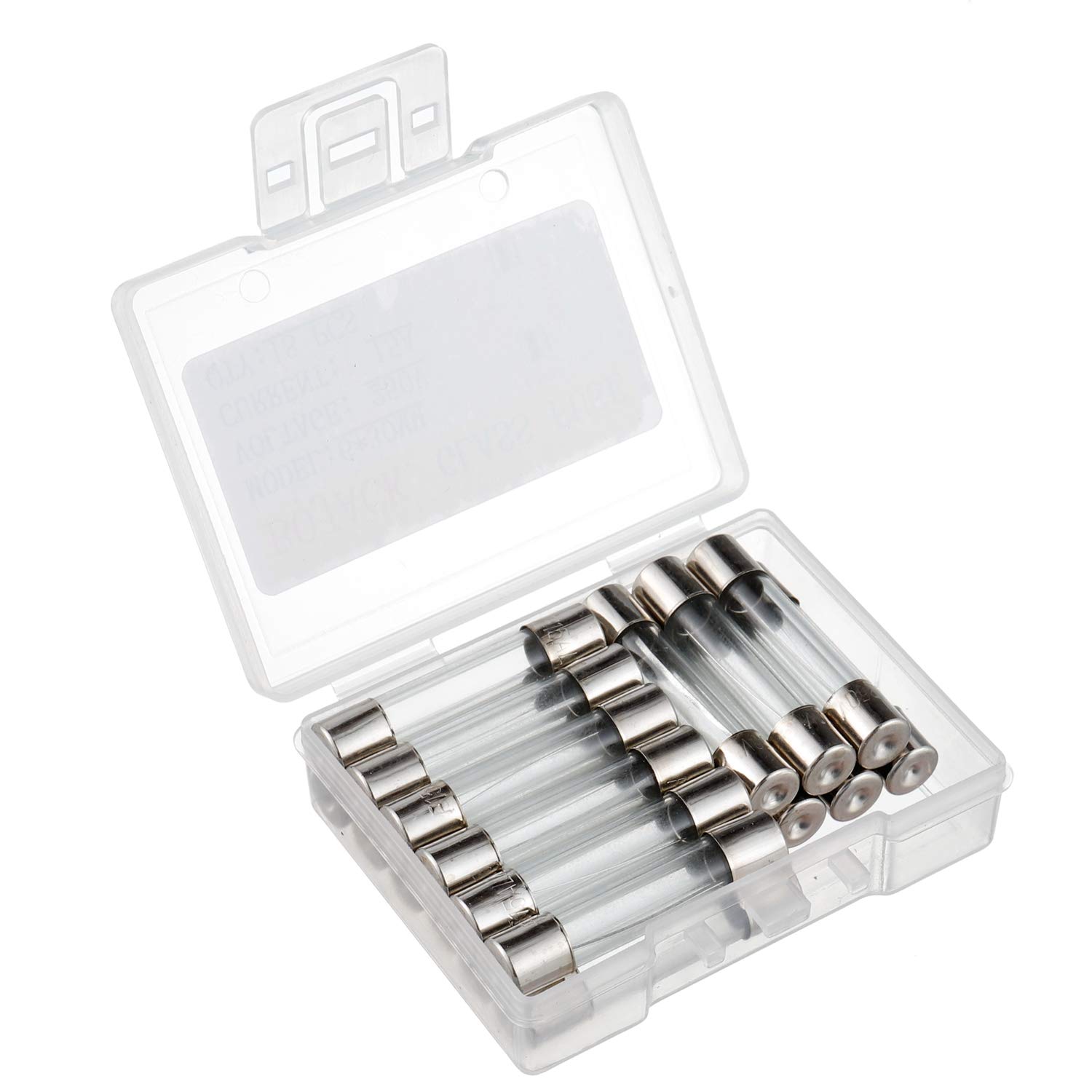 paquete de 18 piezas BOJACK 6x30 mm 15 A 250 V 0.24x1.18 pulgadas ...