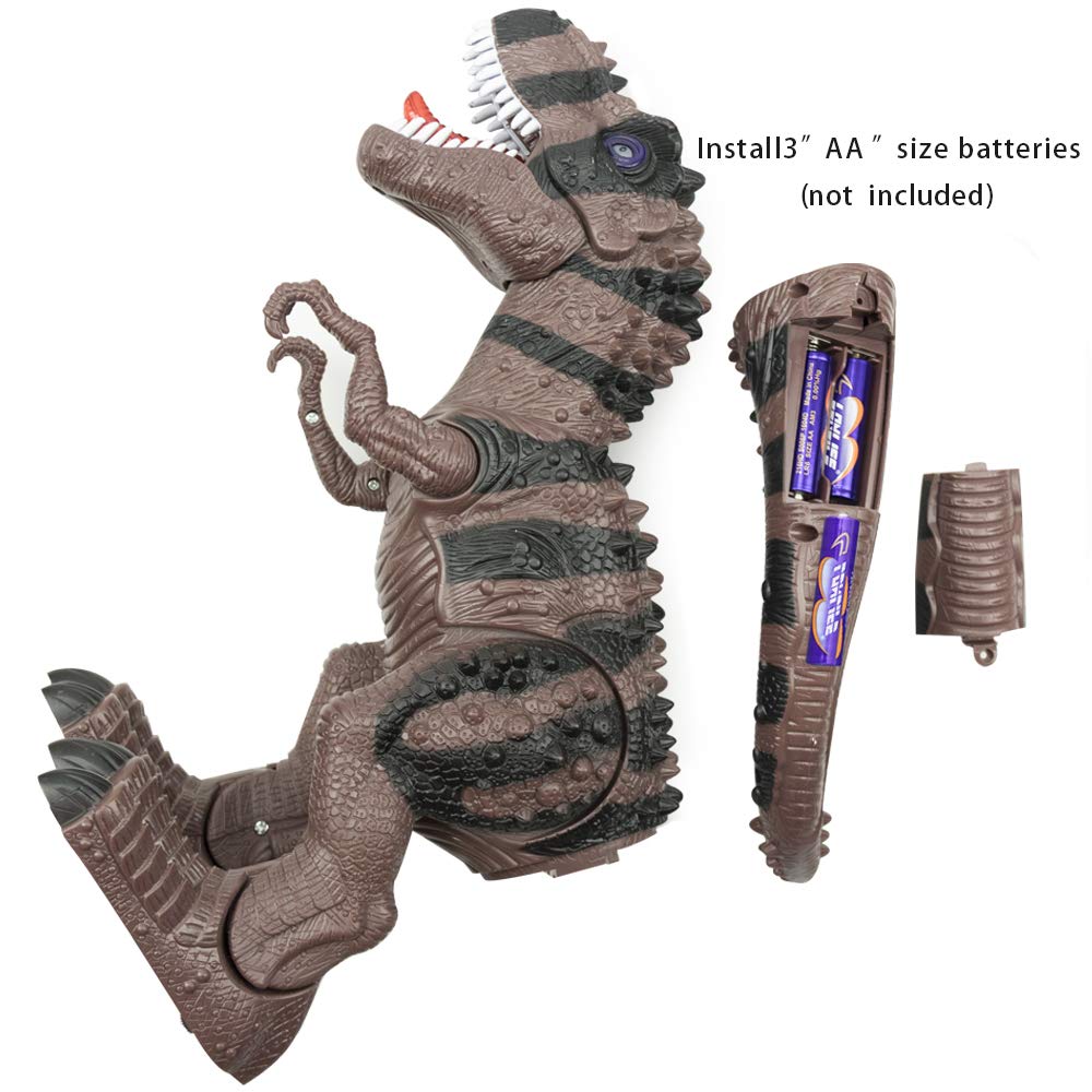WonderPlay Walking Dinosaur T-Rex Toy Figure with Lights and Sounds ...