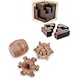 Amazon.com: Sharp Brain Zone Double Delight: 3D Wooden Brain Teaser ...