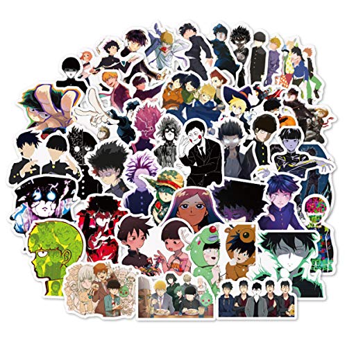 50pcs Cartoon Mob Psycho 100 Anime Stickers Laptop Computer Bedroom ...
