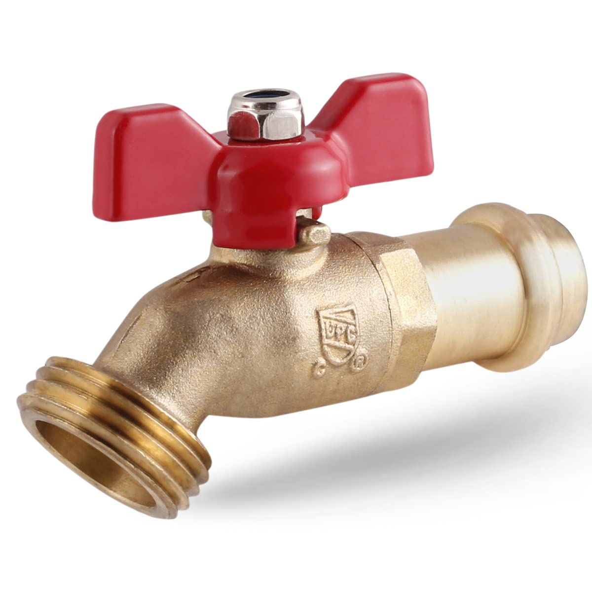 Midline Valve 12CECUS-OM Quarter Turn Boiler Drain Valve; 1/2'' Press ...