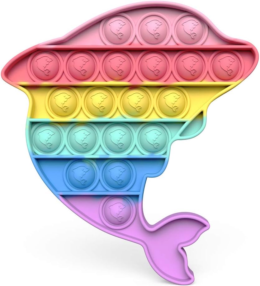 Rainbow Pop Fidget Bubble Popping Sensory Toy Pineapple Stawberry ...