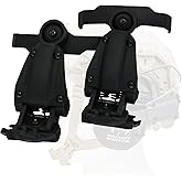 Amazon.com : HEARFALCOM Tactical Helmet ARC Rail Adapter Accessories Compatible with Walker's ...