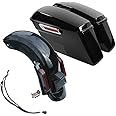 Amazon.com: TCMT Hard Saddlebags & Liners Carpet Insert + Rear Fender ...