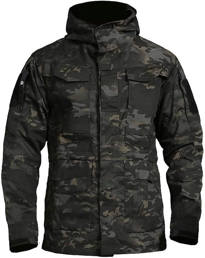 Men's Waterproof Military Combat Jacket Outdoor Camouflage Softshell ...