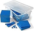 hand2mind Blue Interlocking Base Ten Blocks, Math Manipulative Starter Kit (Set of 161): Amazon ...