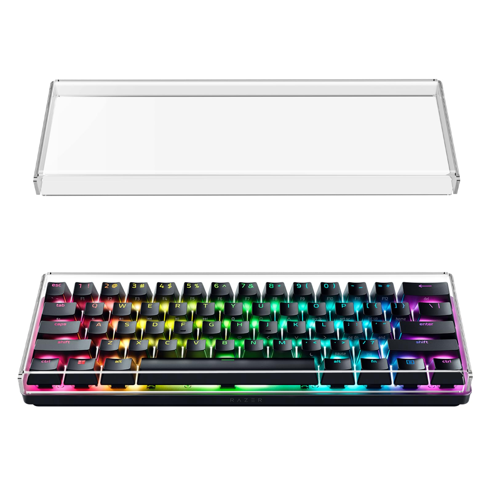 Geekria Premium Acrylic Keyboard Cover for 60% Compact 61 Key Keyboard ...