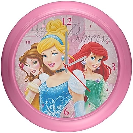 STAR LICENSING CLOCK DISNEY PRINCESS WALL AND SUPPORT DIAMETER CM. 25.5 ...