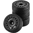 Amazon.com: Chanmoo 1/10 RC Rally Car Tires On Road Tyres 12mm Hex ...