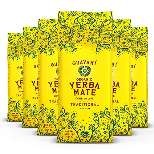 Guayaki Yerba Mate, Organic Traditional Loose Leaf, Bulk Pack, 16oz ...