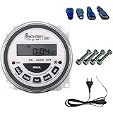 Frontier TM619H2 Digital Timer Programmable Time Switch with LCD 4 Pin ...