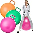 Amazon.com: Lewtemi 3 Pcs Bouncing Ball with Handle, Outdoors Hopper Ball Jumping Hopping Ball ...