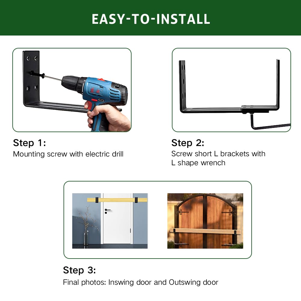 Adjustable Door Barricade Brackets, U Shaped Bracket, C Bracket, 2x4 ...