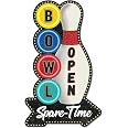Amazon.com: GLOBLELAND Bowling Vintage Metal Tin Sign 10.6x6.5inch ...