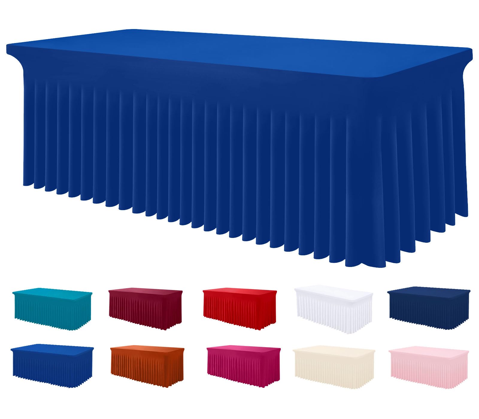 Smiry Spandex Tablecloth, Elastic Fitted Stretch Tablecloth for 4FT ...