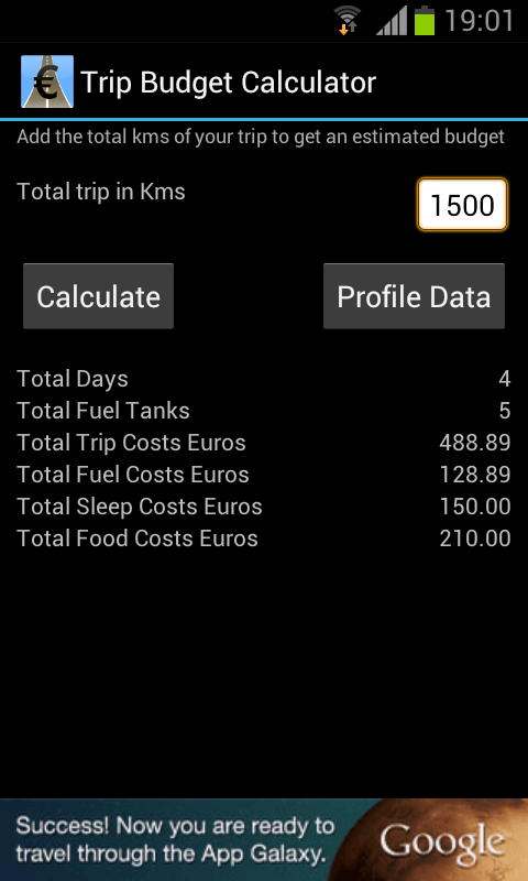 Trip Budget Calculator:Amazon.com:Appstore for Android