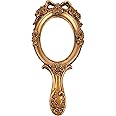 Amazon.com: Nerien Vintage Handheld Mirror, Vanity Makeup Mirror with ...