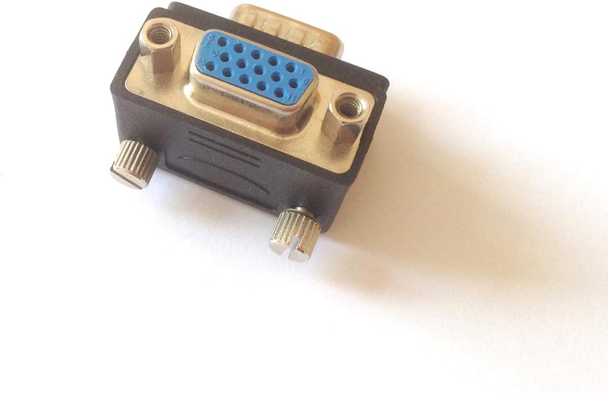 1x Computer Display Monitor VGA Adapter Right-Angle Elbow VGA 3+9 Line ...