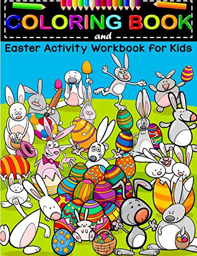 Coloring Book: Easter Activity Workbook for Kids: Cute Easter Theme ...