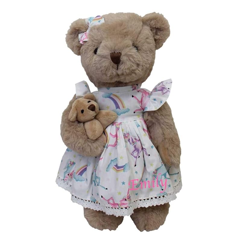 Personalised Traditional Unicorn Teddy Girls Classic Toy Teddy Gifts ...