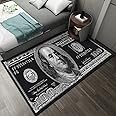 Amazon.com: UpperDDLS Novley Money Rugs 100 Dollar Bill Black Area Rugs ...