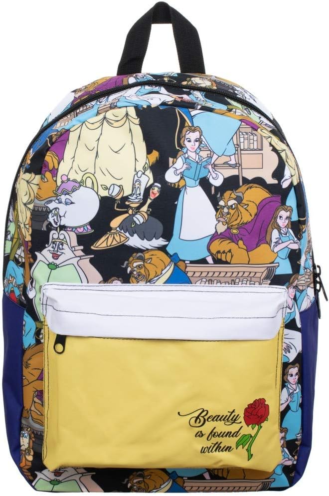 Disney Beauty and The Beast Sublimated Backpack: Amazon.co.uk: Luggage