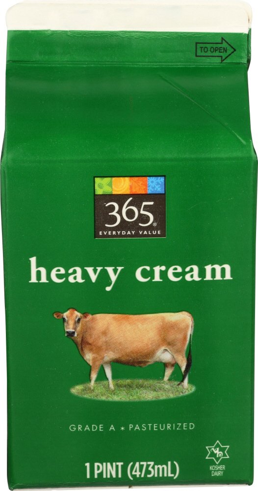 365 Everyday Value, Heavy Cream, Pint, 16 oz: Amazon.com: Grocery ...